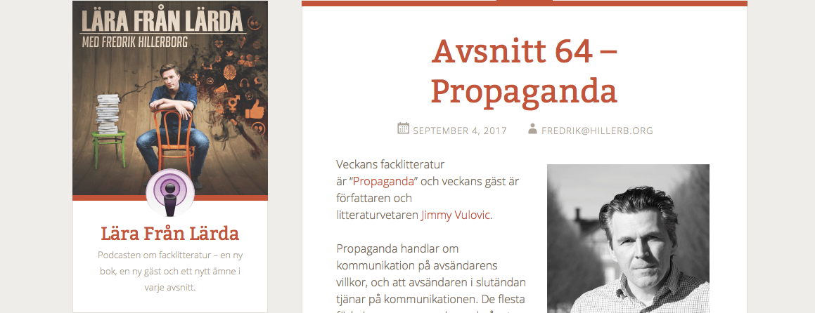 Intervju i Lära från lärda – JIMMY VULOVIC